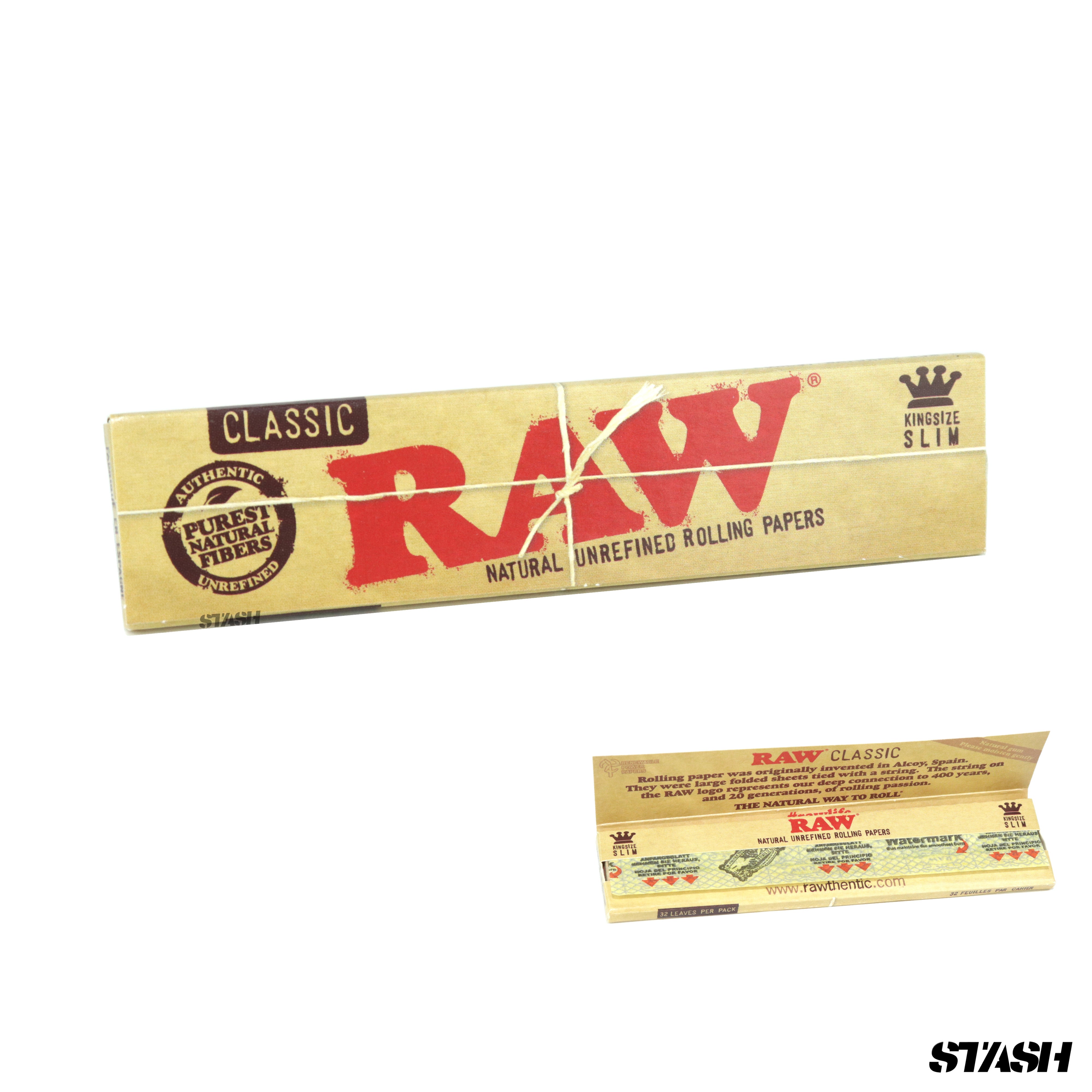 RAW Classic Kingsize Slim Papers – STASHPH